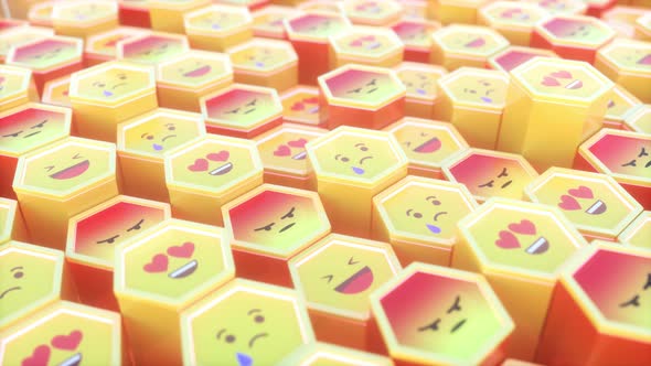 Animated Emoji Texture Strings Backdrop, Motion Graphics | VideoHive