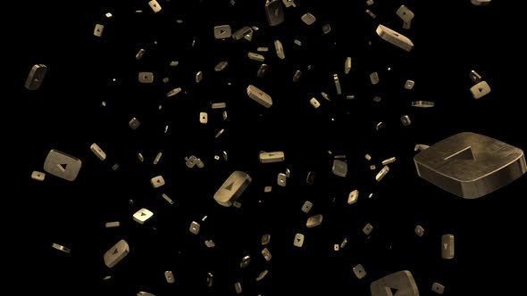 YouTube Icon Falling 2K, Motion Graphics | VideoHive