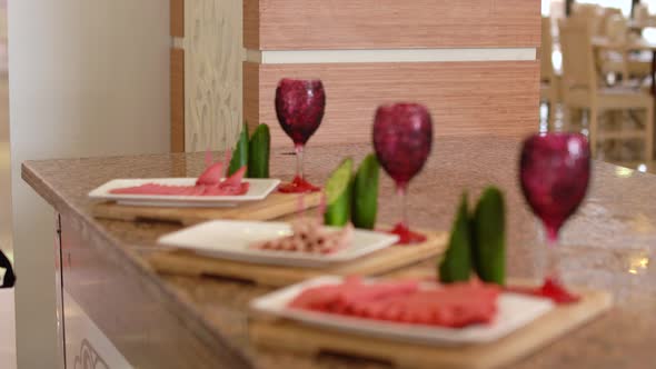 Buffet breakfast preparation, hotel., Stock Footage | VideoHive