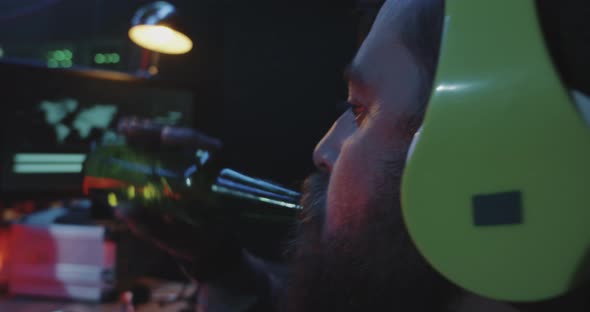 Hacker Smoking and Spreading Computer Virus, Stock Footage | VideoHive