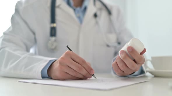 Doctor Doing Paperwork, Stock Footage | VideoHive