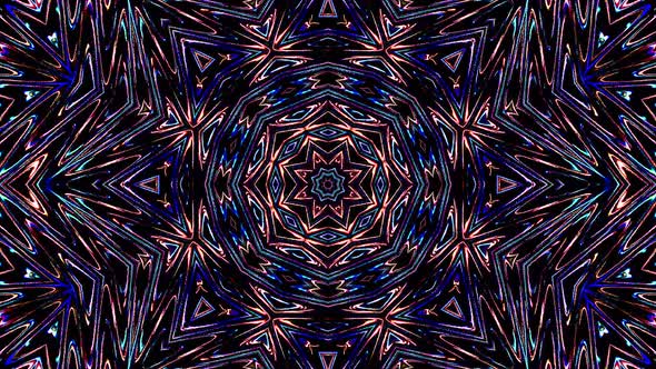 Beautiful abstract kaleidoscope that shines, a radiant light that ...