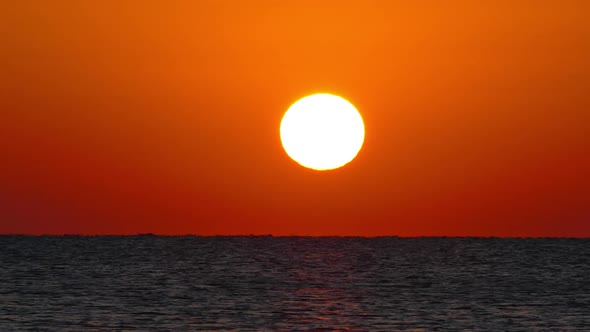 Sea Sunrise Shot with Telephoto Lens, Stock Footage | VideoHive