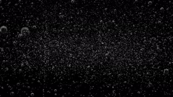 Soda Bubbles Background Alpha Channel Matte with Loop, Motion Graphics