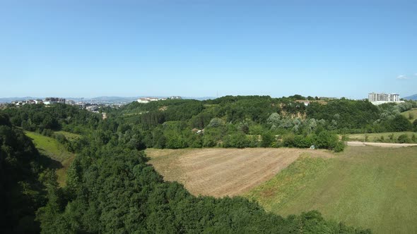 Aerial Field and Forest, Stock Footage | VideoHive