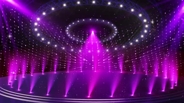 Led Lighting Stage Background Of New Year's Day Song And Dance ...