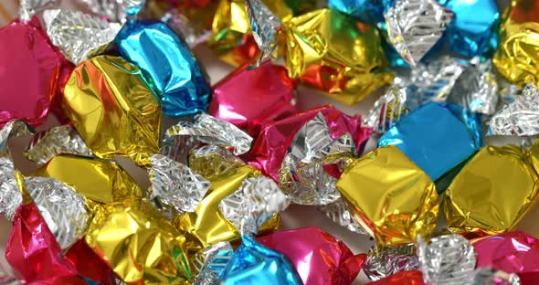 Colorful plastic wrap candy, Stock Footage | VideoHive