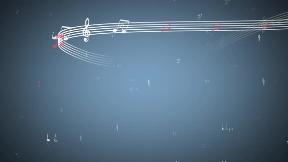Rotating Musical Notes, Motion Graphics | VideoHive