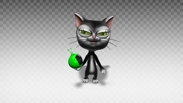 Cartoon Kitty Cat - Show TV, Motion Graphics | VideoHive