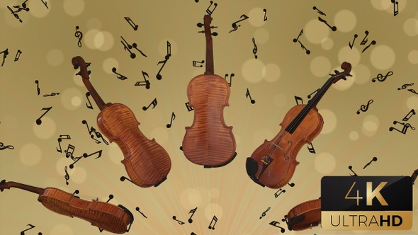Violins Music Background, Motion Graphics | VideoHive