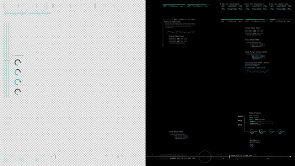 Futuristic HUD blank template with Alpha Channel, Motion Graphics ...