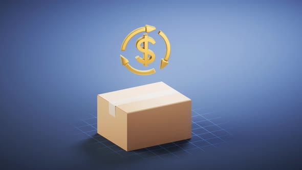 Loop animation of packaging box, Motion Graphics | VideoHive