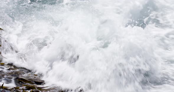Slow motion ocean waves crashing, Stock Footage | VideoHive