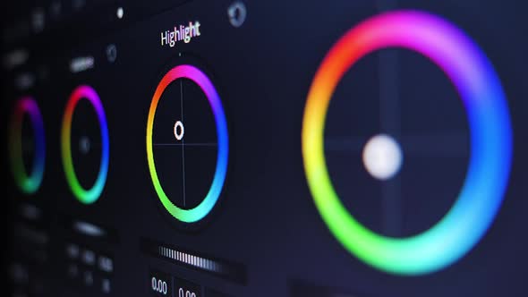 Color Grading Wheels, Stock Footage | VideoHive