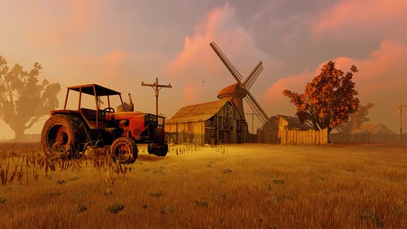 Farm And Tractor, Motion Graphics | VideoHive
