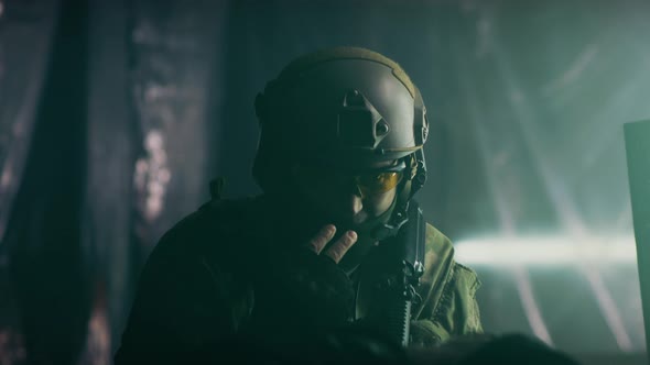 Aggressive Policeman Threatening Hacker During Arrest, Stock Footage