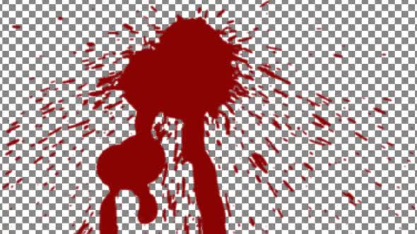 Blood Drops With Alpha 1, Motion Graphics | VideoHive