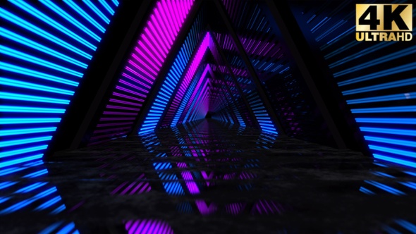 7 Triangles Tunnel Loop Pack, Motion Graphics | VideoHive