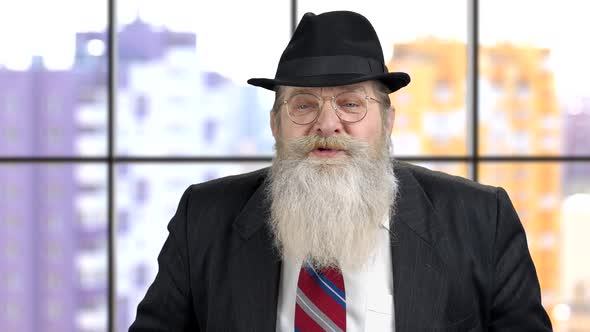 Portrait of an Old Boss Rebuking, Stock Footage | VideoHive