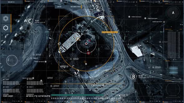 Military tracking technology locating the enemy ship using a satellite ...