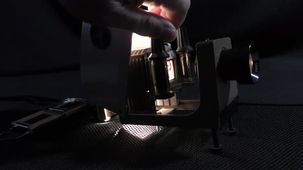 Old stylish 70s slide projector, Stock Footage | VideoHive