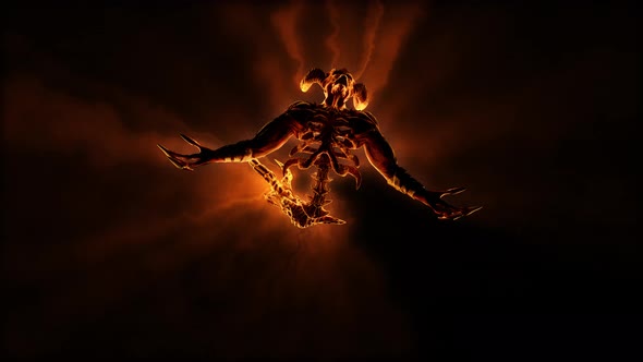 The Hell Creature VJ Loop, Motion Graphics | VideoHive