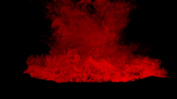 Red Smoke Falling Slow Motion, Motion Graphics | VideoHive