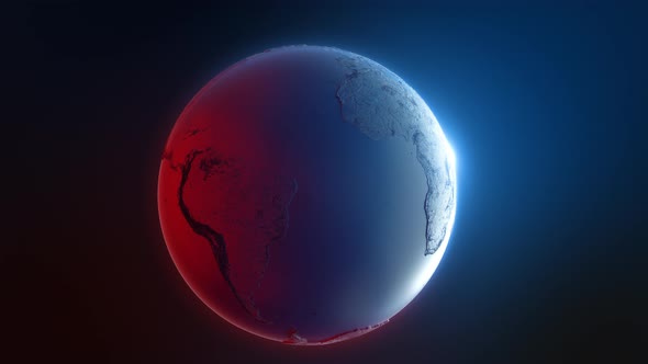 Black Earth globe world map sunrise technology background universe ...