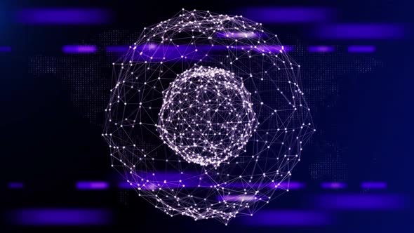 Global network connection and data connections , Motion Graphics ...