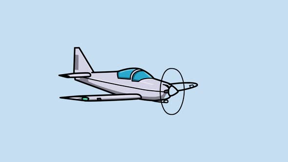 airplane jet Sketch, flying and 2d animated, aircraft, Motion Graphics