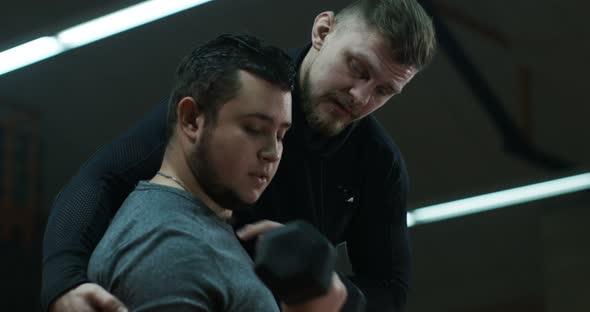 Trainer Yelling at Weightlifting Young Man, Stock Footage | VideoHive