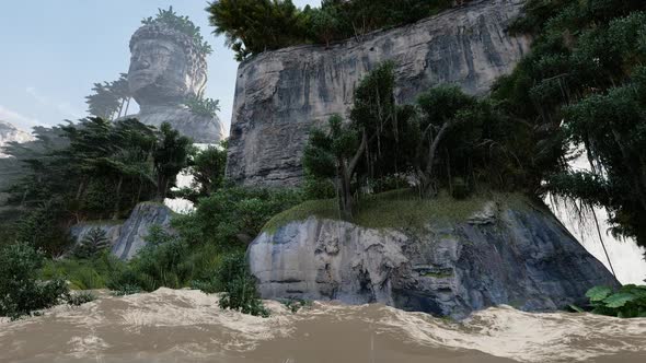 Waterfall at noon, Motion Graphics | VideoHive