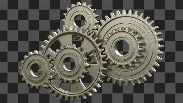 Gears Rotating Loop, Motion Graphics | VideoHive