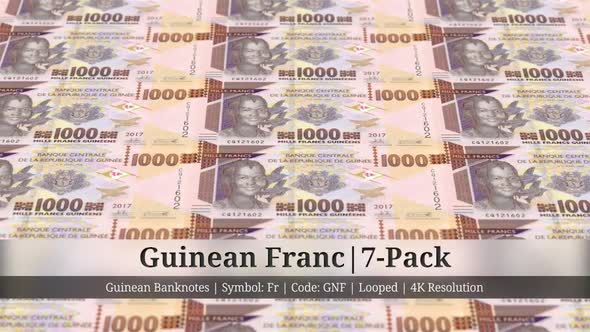 Guinean Franc | Guinea Currency - 7 Pack | 4K Resolution | Looped ...