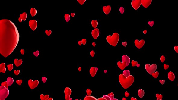 Hearts Floating, Motion Graphics | VideoHive
