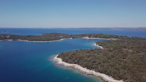 Aerial View of Mali Brijun Island, Croatia, Stock Footage | VideoHive