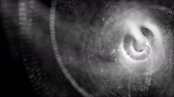 Dark Mysterious Particles Flowing in the Abyss, Motion Graphics | VideoHive