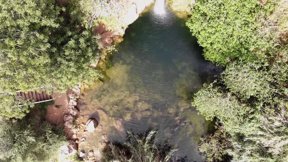Vigario Falls (Queda do Vigrio) in Alte near Albufeira, in Algarve ...