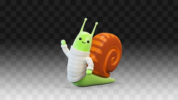 Snail Wave Greeting, Motion Graphics | VideoHive