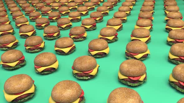 Burger Field Loop, Motion Graphics | VideoHive