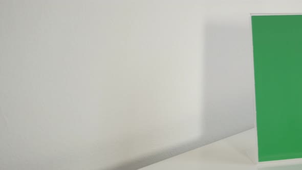 Green screen empty photo frame 4K UHD 3840X2160 pan footage - Photo ...