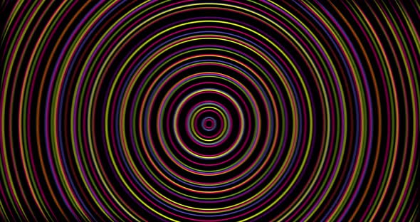 Abstract colorful circular lines animation, Motion Graphics | VideoHive