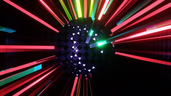 Disco Light Rays From A Disco Ball, Motion Graphics | VideoHive