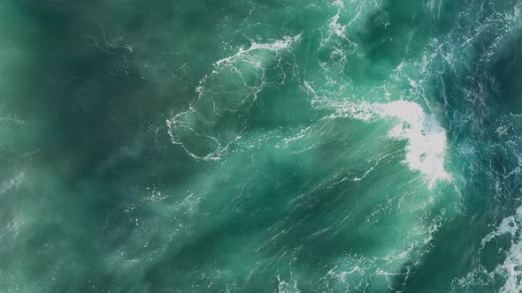 Background Textured Sea Storm aerial view 4 K, Stock Footage | VideoHive