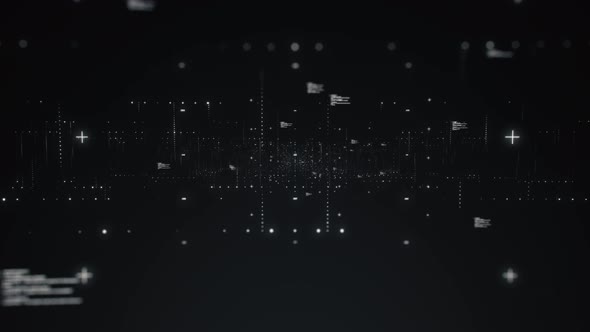 Program Code Flying in Digital Space, Motion Graphics | VideoHive