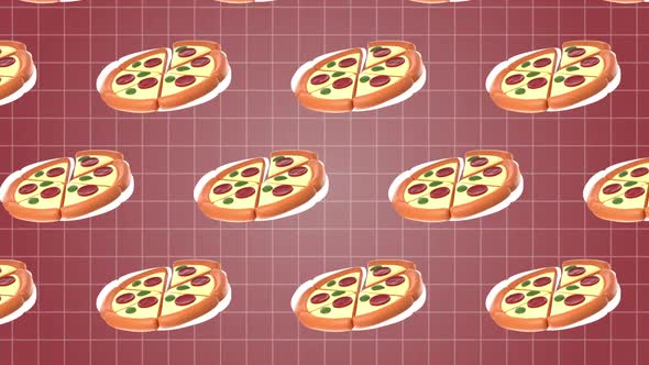 3D Pizza Animation Background, Motion Graphics | VideoHive