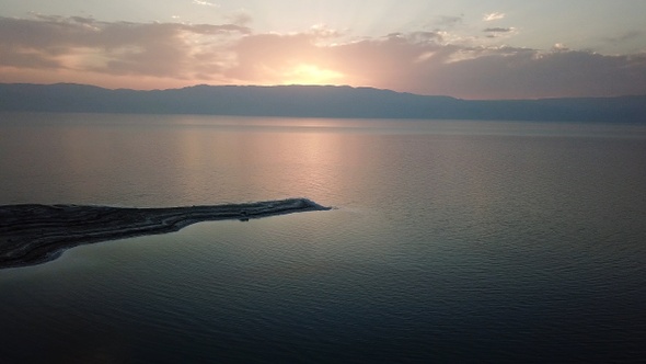 Dead Sea Sunrise Aerial Flight View Pack, Stock Footage | VideoHive