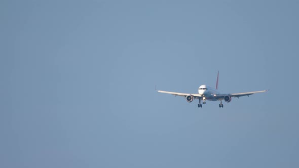 Passenger Plane Descends for Landing, Stock Footage | VideoHive