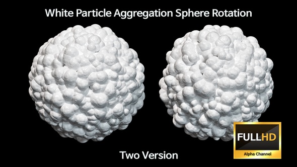 White Particle Aggregation Sphere Rotation, Motion Graphics | VideoHive