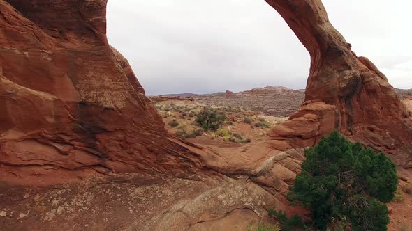 Fly through Funnel Arch in Moab, Stock Footage | VideoHive